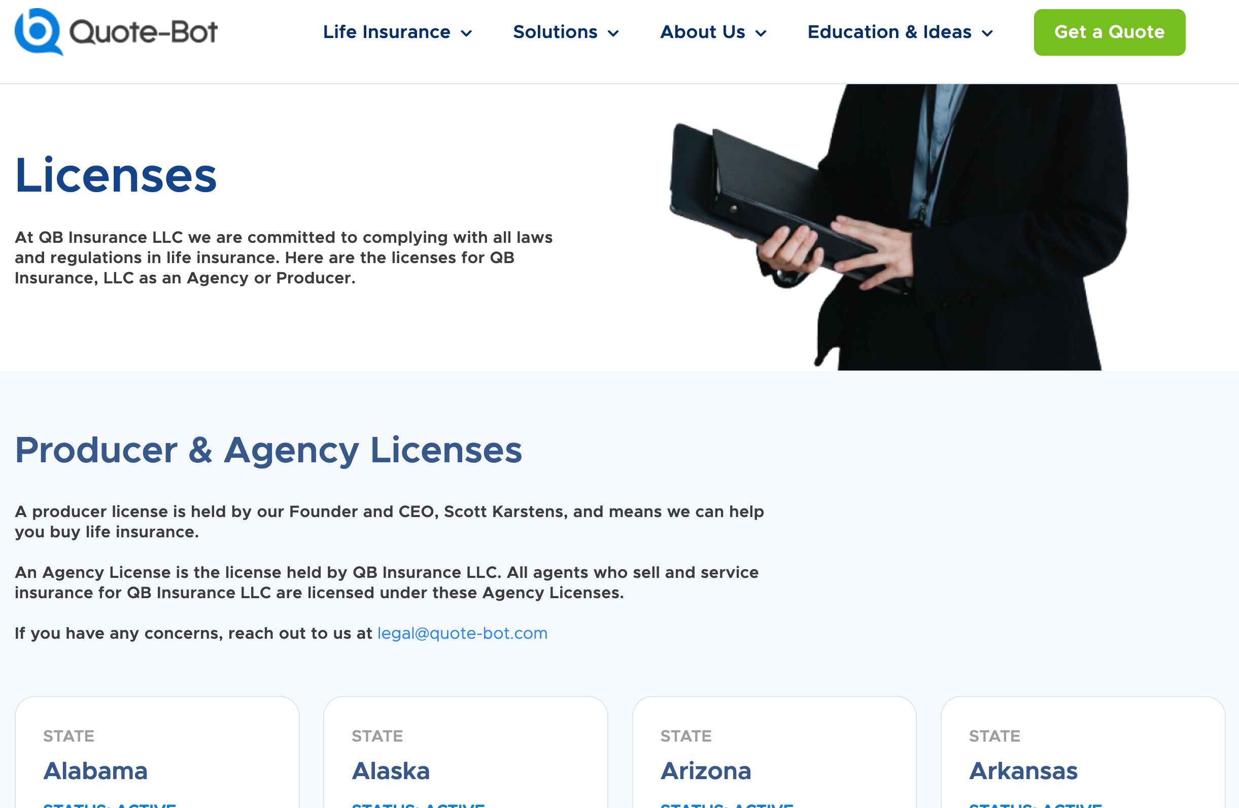 Licenses - Quote-Bot